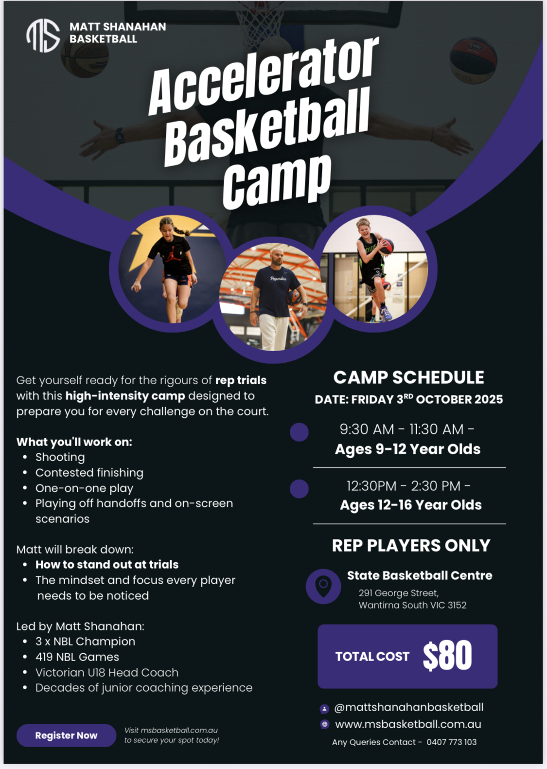 Holiday Camps - Matt Shanahan Basketball